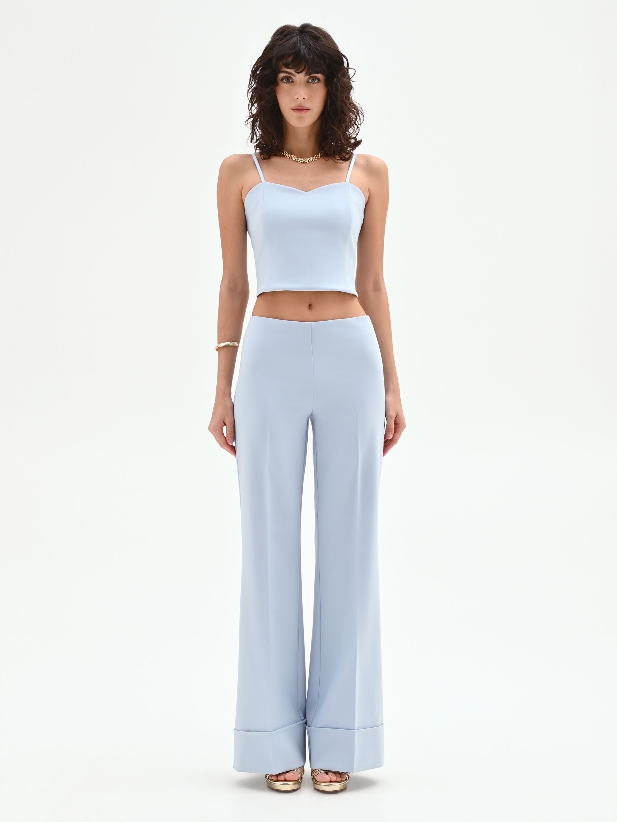 Pantalón palazzo azul cielo – Rinascimento